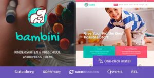 Bambini – Pre-School & Kindergarten WordPress Theme for Childcare ...